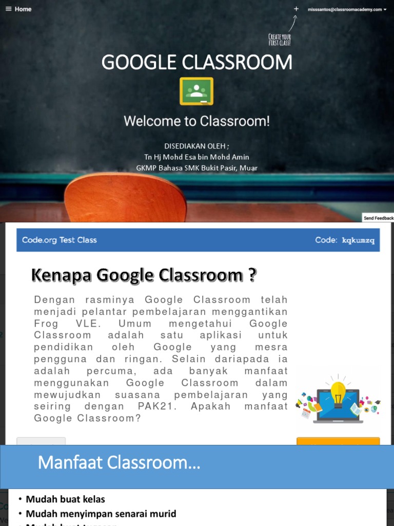 Google Classroom Satu Permulaan | PDF