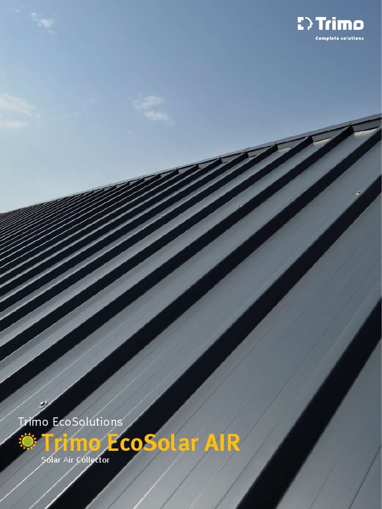 Trimo 2948 Trimo Ecosolar Air | Unduh gratis PDF | Solar Energy | Hvac