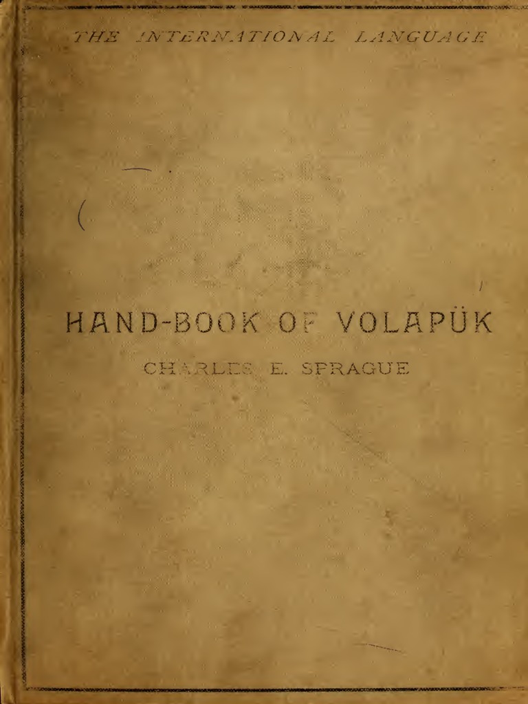 Handbook of Volapuk | PDF | Grammatical Number | Grammatical Gender