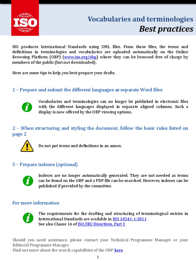 ISO Document Drafting Guide | PDF | International Organization For ...