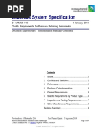 Materials System Specification | PDF | Pipe (Fluid Conveyance) | Flow Measurement