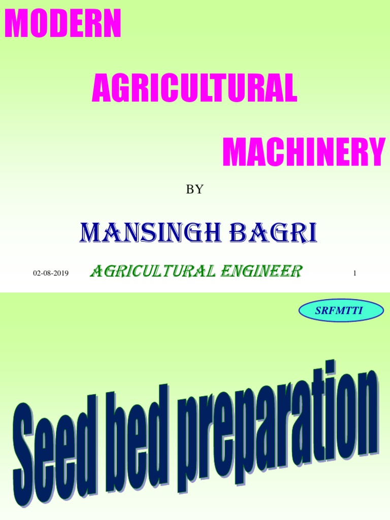 Mansingh Bagri: Agricultural Engineer | PDF | Tillage | Sowing