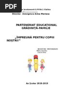 Parteneriat Grădiniță-Familie | PDF