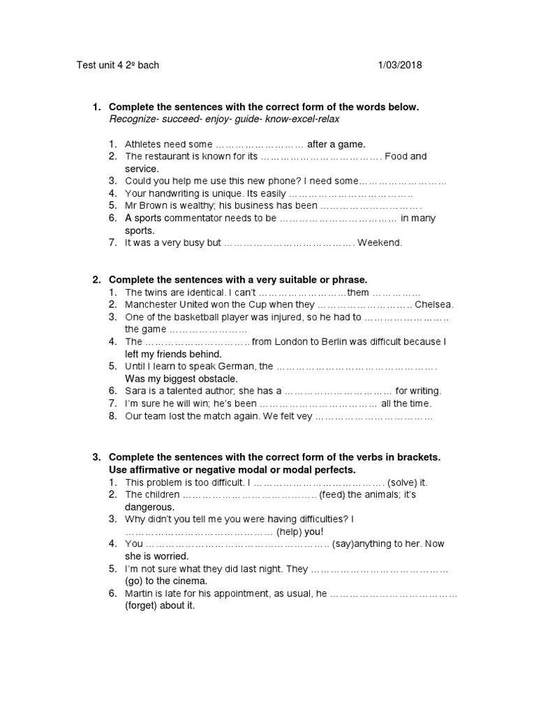 Bach Test 4 2 Bach | PDF | Linguistic Morphology | Syntax