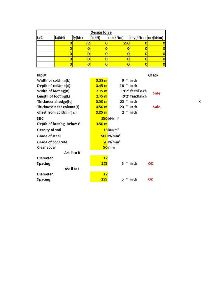 Sloped Footing | PDF | Civil Engineering | Mechanical Engineering