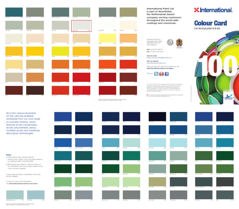 IP Colour Card 100 - (Optimized) | PDF | Blue | Green