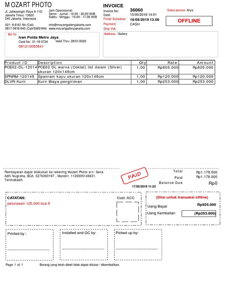 Invoice PDF | Download Free PDF | Business Documents | Accounting