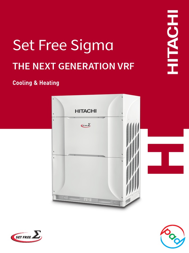 Hitachi VRF Set Free Sigma Catalogue PDF | PDF | Air Conditioning | Power Inverter