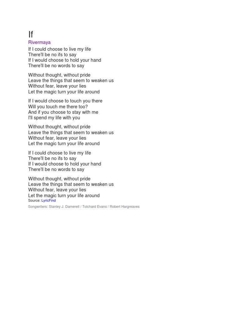 Rivermaya: Lyricfind | PDF