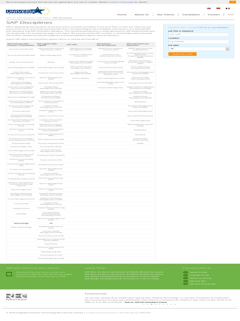 SAP Skills Most Often Required | PDF | Sap Se | Logistics