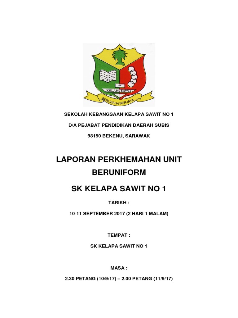 Laporan Perkhemahan Unit Beruniform | PDF