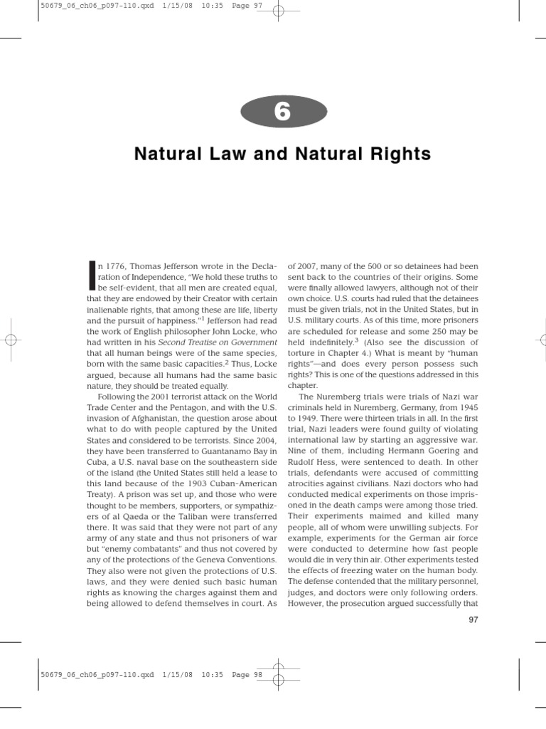 Natural Law and Natural Rights | Natural And Legal Rights | Natural Law