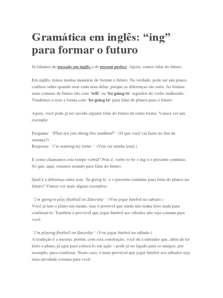 Gramática em Inglês | PDF | Relações sintáticas | Gramática