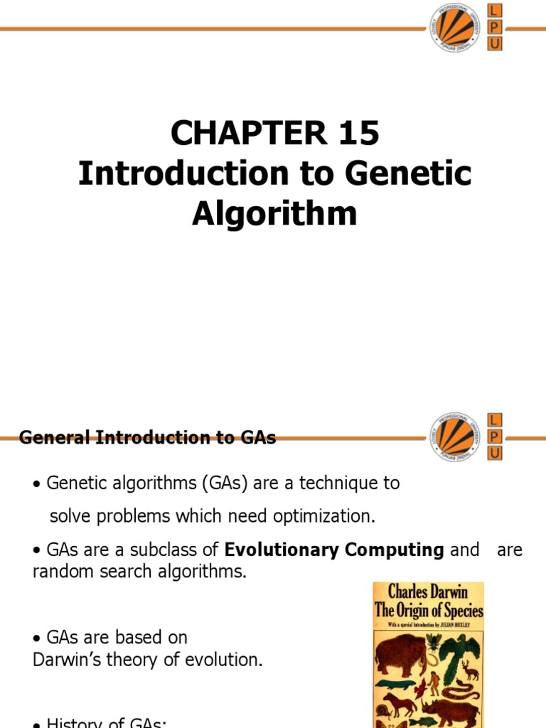 Introduction To Genetic Algorithm | PDF | Genetic Algorithm | Gene