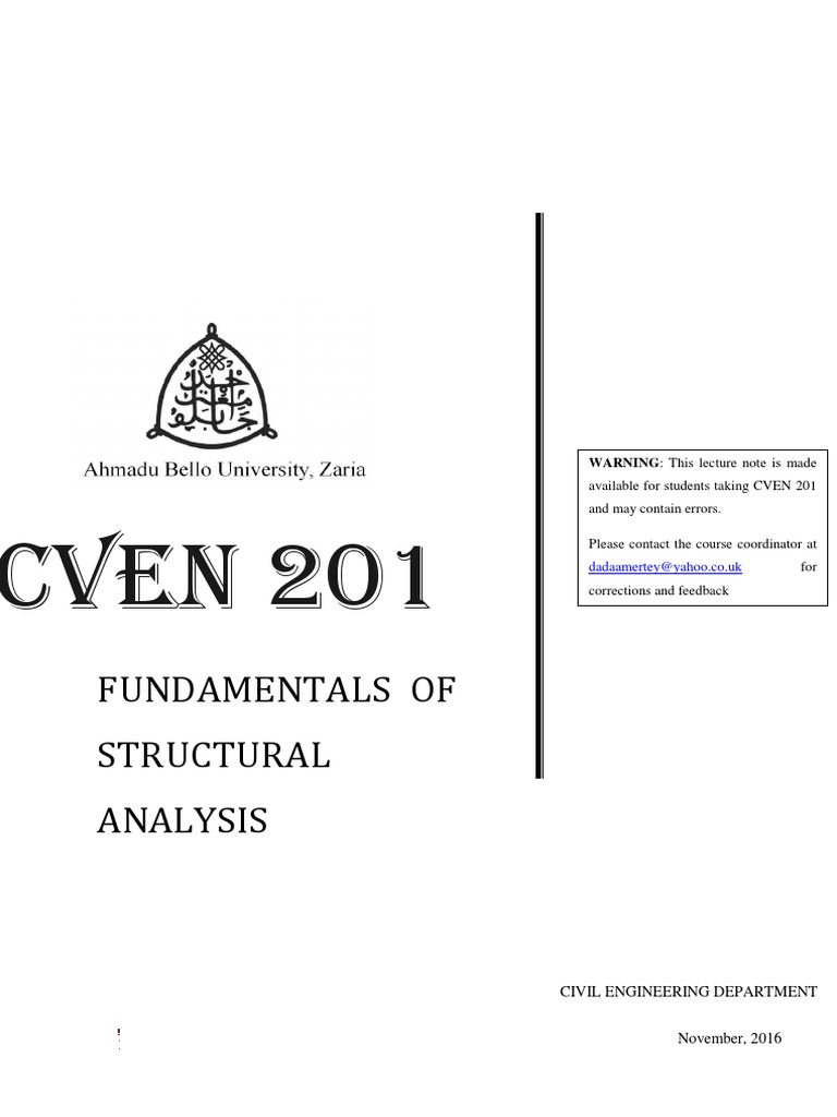 Structural Analysis Fundamentals Guide | PDF | Bending | Truss