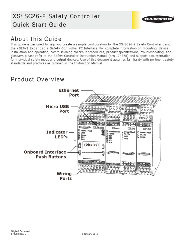 Banner Safety Controler XS 26 de | PDF | Microsoft Windows | Usb