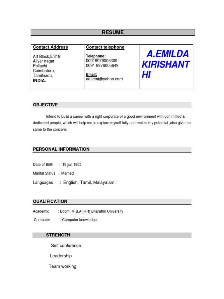 Emilda | PDF