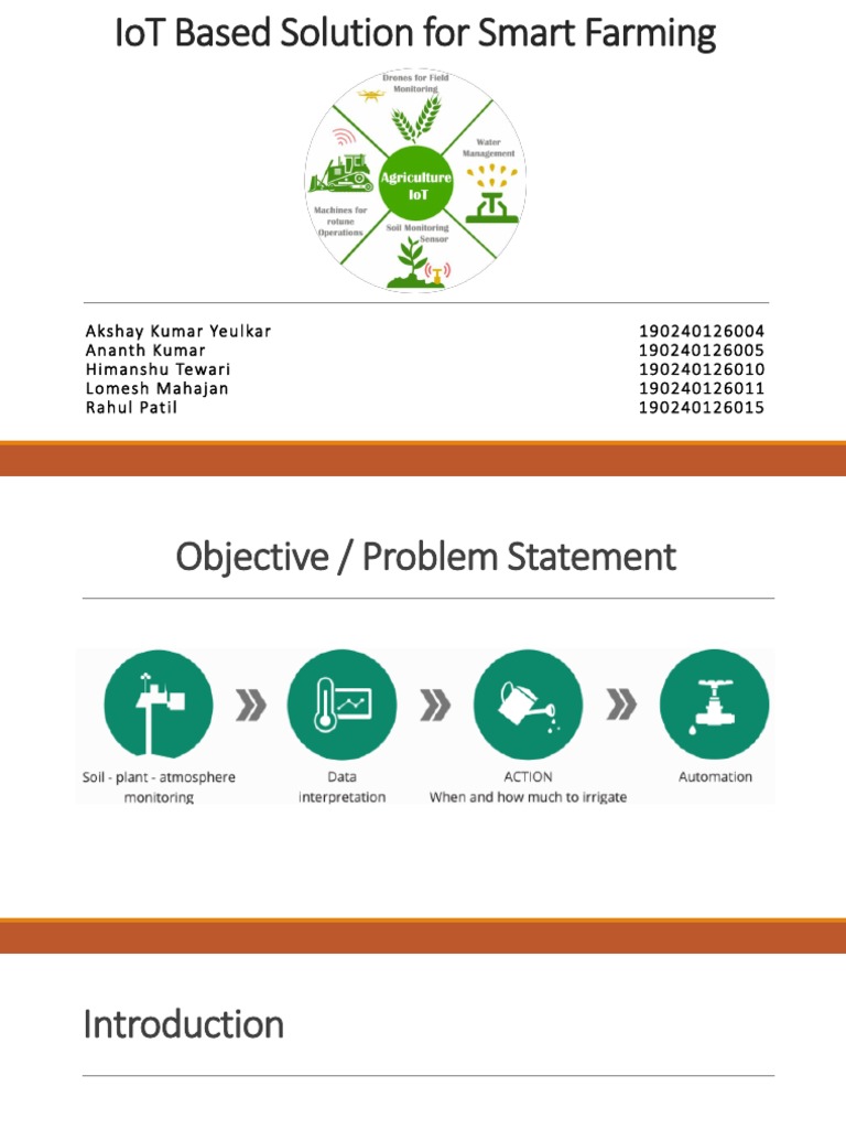 IoT Based Solution For Smart Farming | PDF