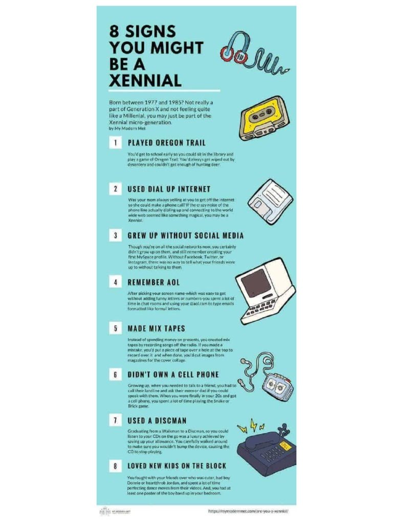 8 Signs You Might Be An Xennial | PDF