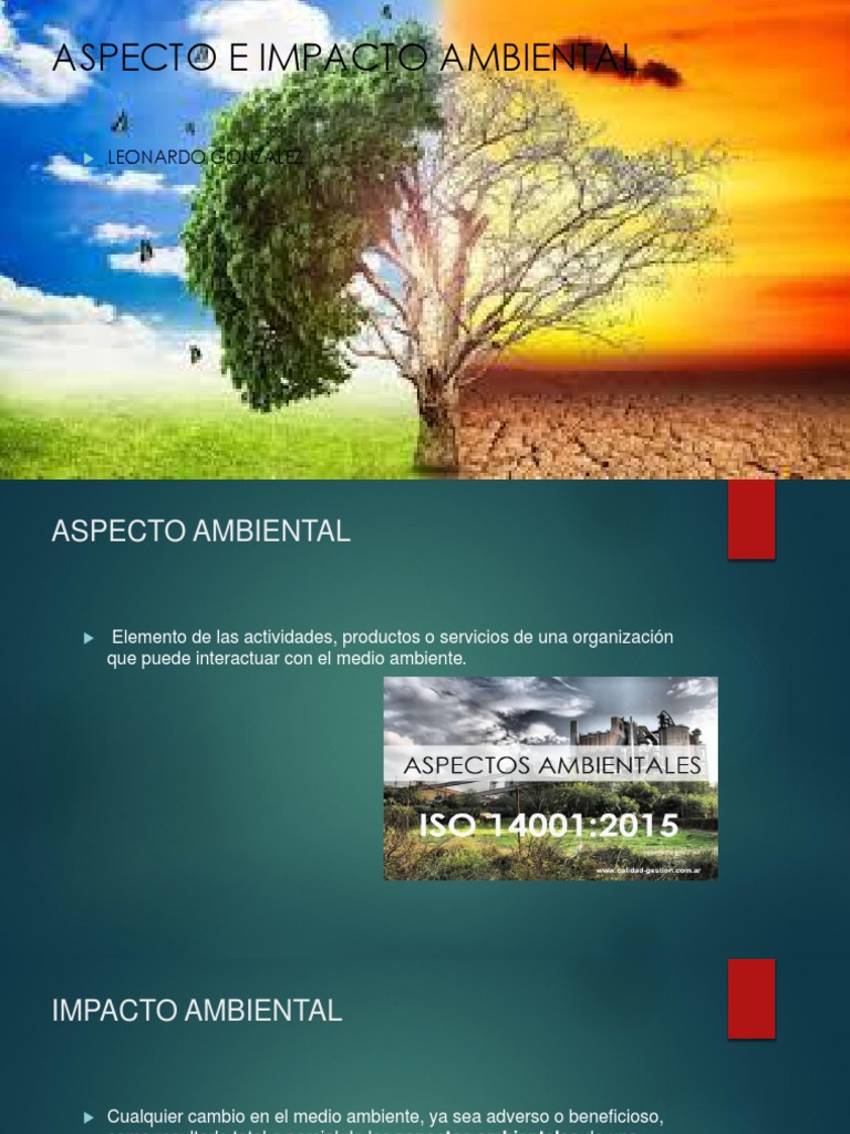 Aspecto e Impacto Ambiental | PDF