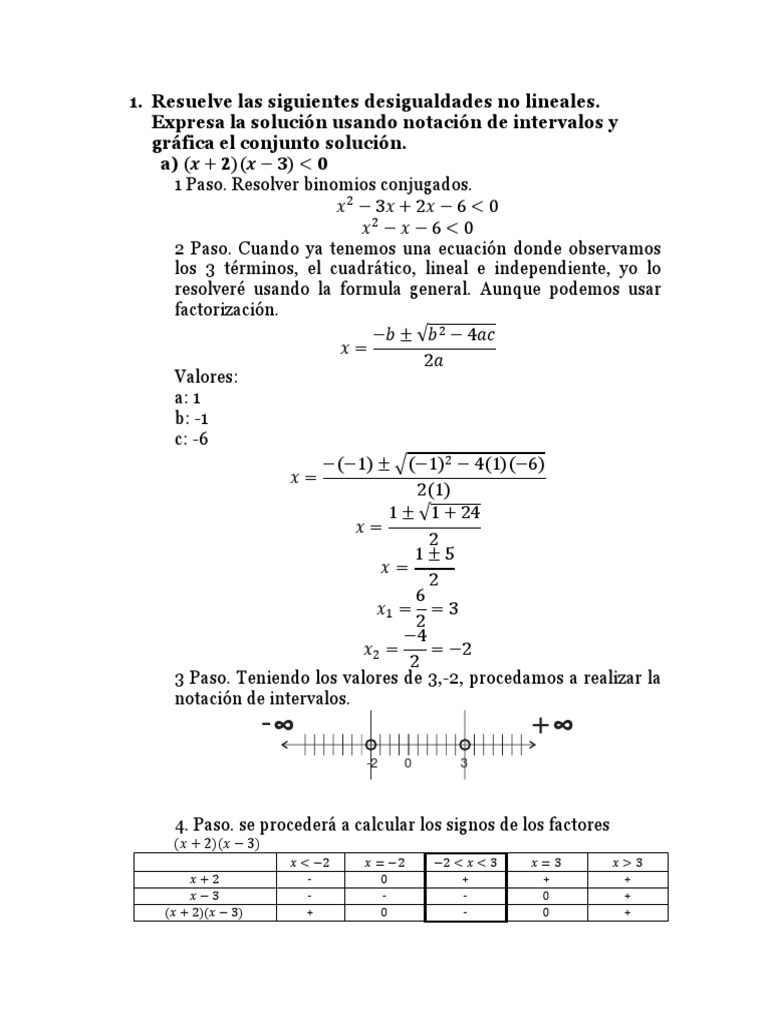 Ejercicios de Precalculo y Desigualdades | PDF | Integral | Ecuaciones