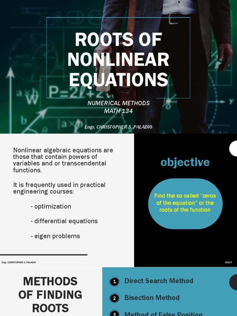 Lecture 1 - Roots of Nonlinear | PDF | Zero Of A Function ...