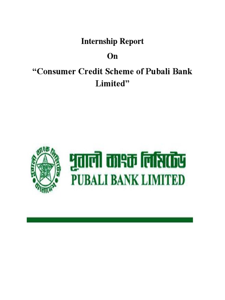 Consumer Credit Scheme of Pubali Bank Limited | PDF | Islamic Banking And Finance | Credit Card