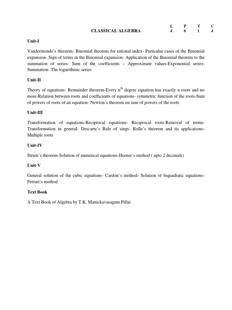 Vandermonde's Theorem-Binomial Theorem For Rational Index - Particular ...