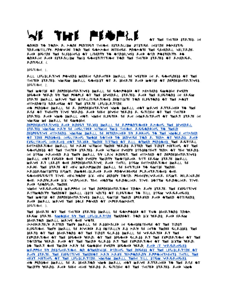 We The People | PDF | U.S. State | United States Constitution