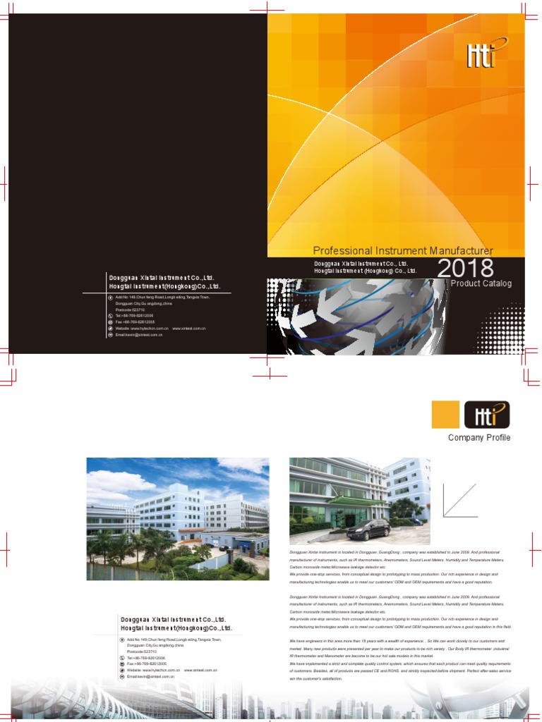 HIt Products Catalog | Download Free PDF | Thermography | Infrared
