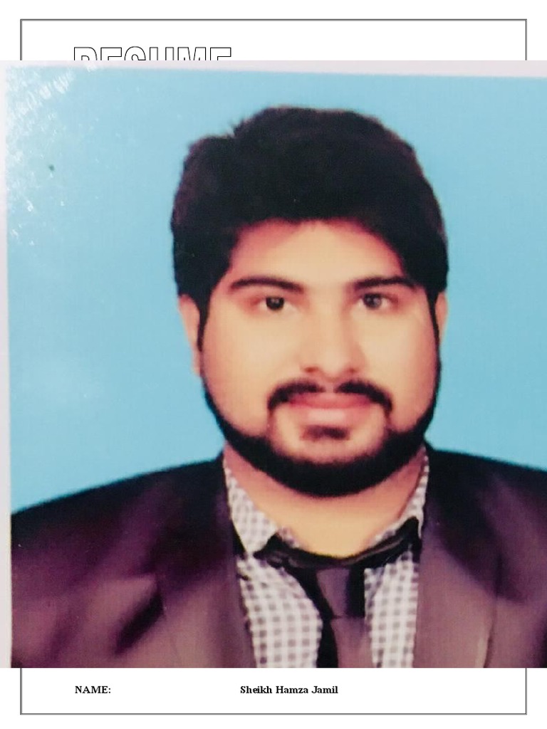 Name:: Sheikh Hamza Jamil | PDF | Cognition | Behavior Modification