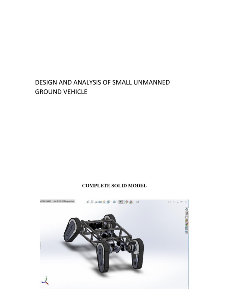 Design and Analysis of Small Unmanned Ground Vehicle | PDF ...
