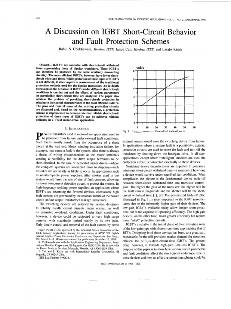 Understanding IGBT Short-Circuit Behavior and Developing Effective ...