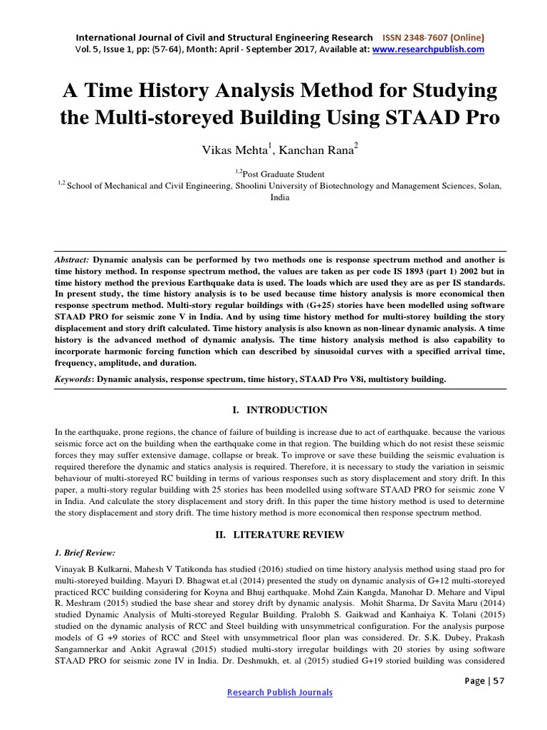 A Time History Analysis Method-4689 | Download Free PDF | Civil ...