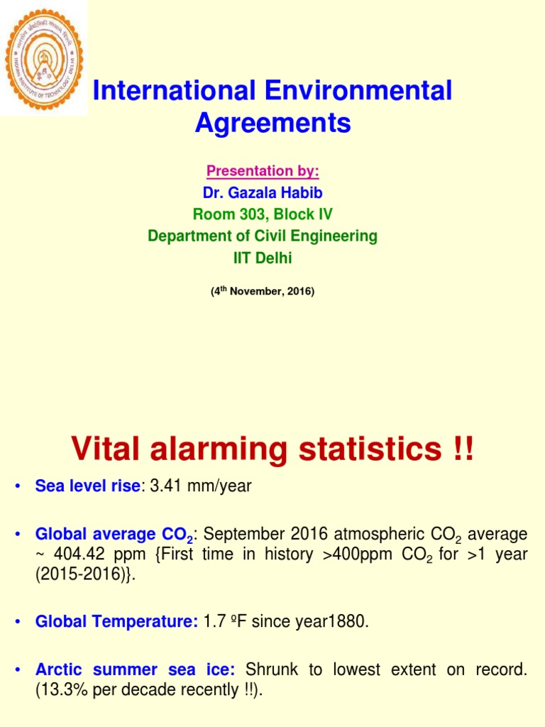 International Environmental Agreements | PDF | United Nations Framework ...