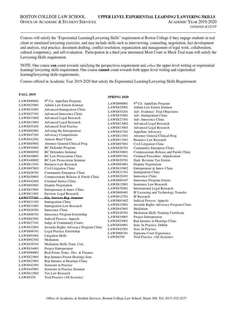 Lawyering Skills Experiential Learning | PDF | Lawyer | Lawsuit