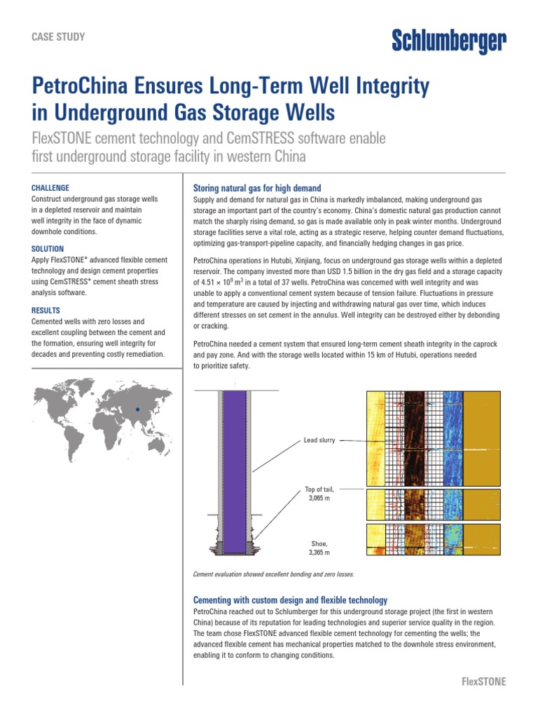 Petrochina Ensures Long-Term Well Integrity in Underground Gas Storage ...