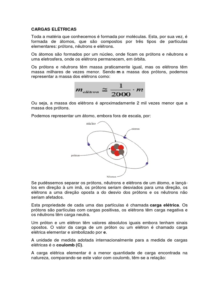 Cargas Elétricas | Carga Elétrica | Elétron