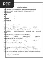 Pizza Questionnaire - A Market Research Survey | PDF | Pizza | Foods