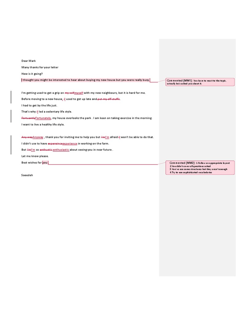 My Selfmyself, Ii Put My Off Stuffs: Commented (MM1) : You Have To React To The Topic | PDF ...