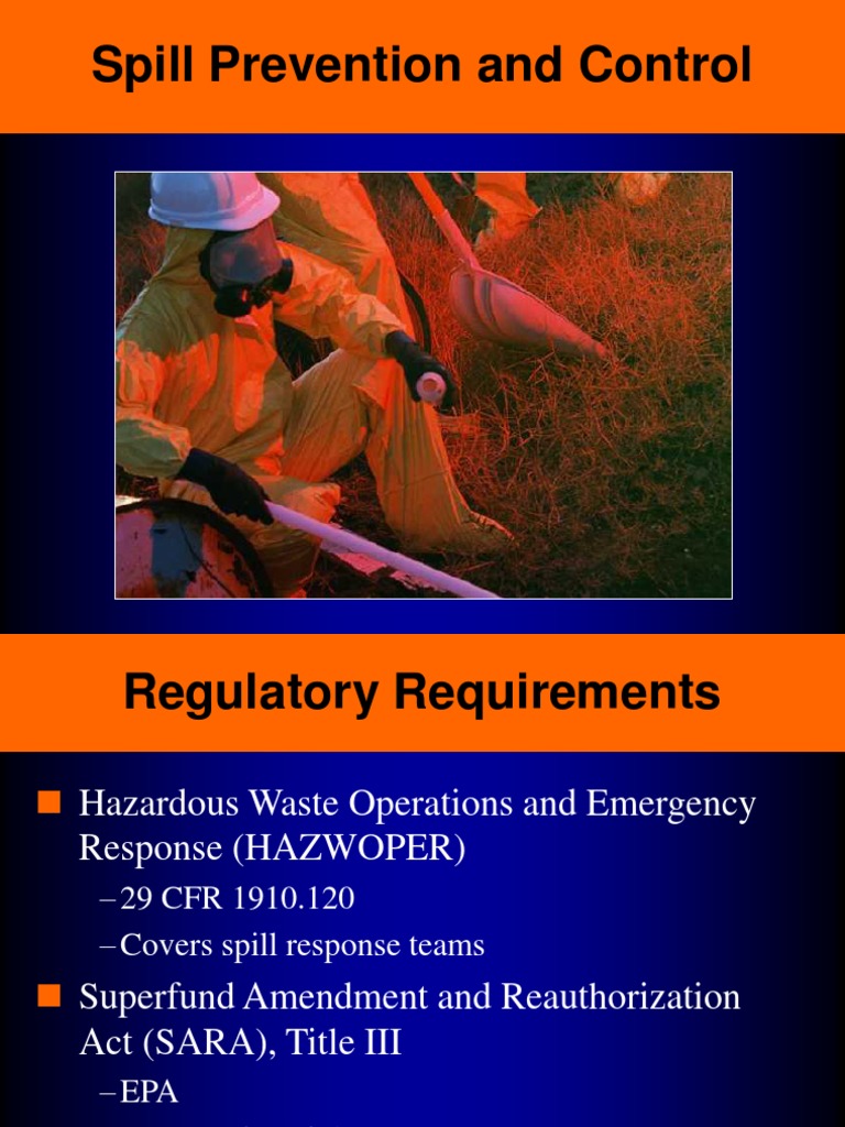 Spill Prevention and Control | PDF | Emergency | Public Safety