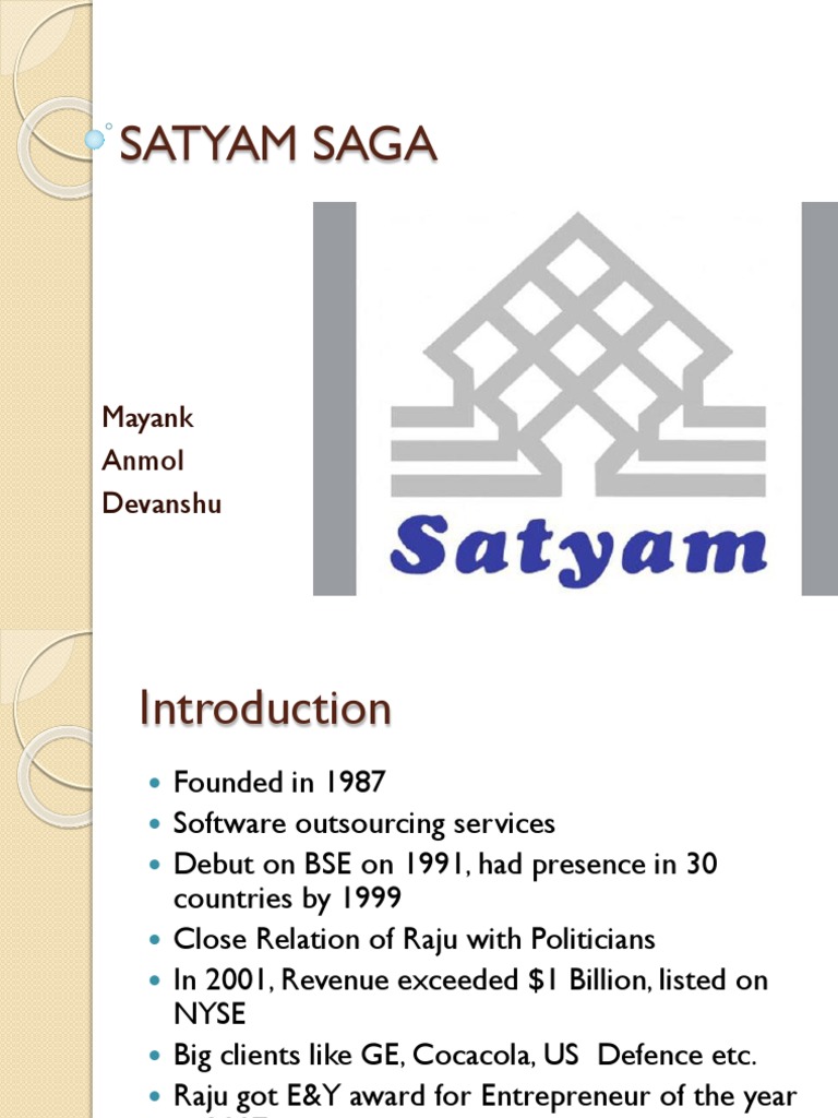 Satyam Case | PDF | Corporate Law | Corporations