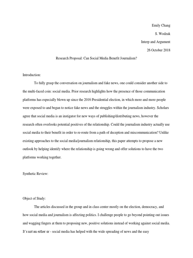 Research Proposal Rough Draft | PDF | Social Media | Popular Culture & Media Studies