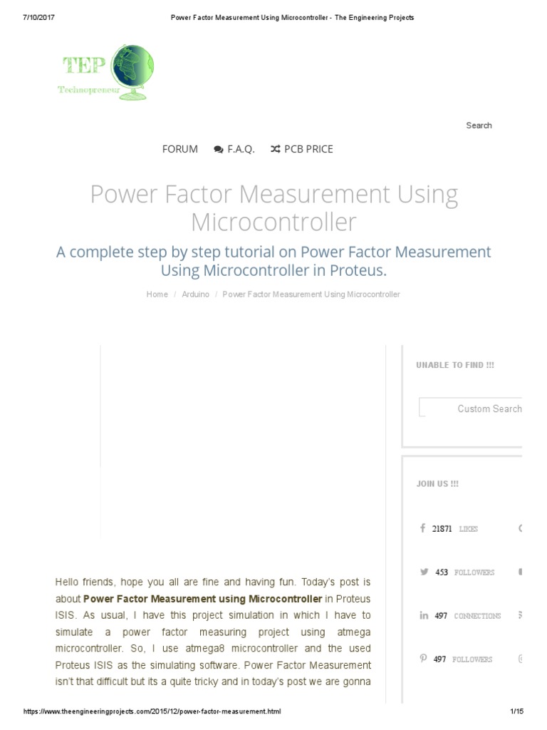 Power Factor Measure | PDF | Capacitor | Electrical Engineering