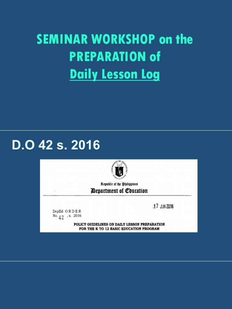 Daily Lesson Log Template for Teaching Growth and Development to ...