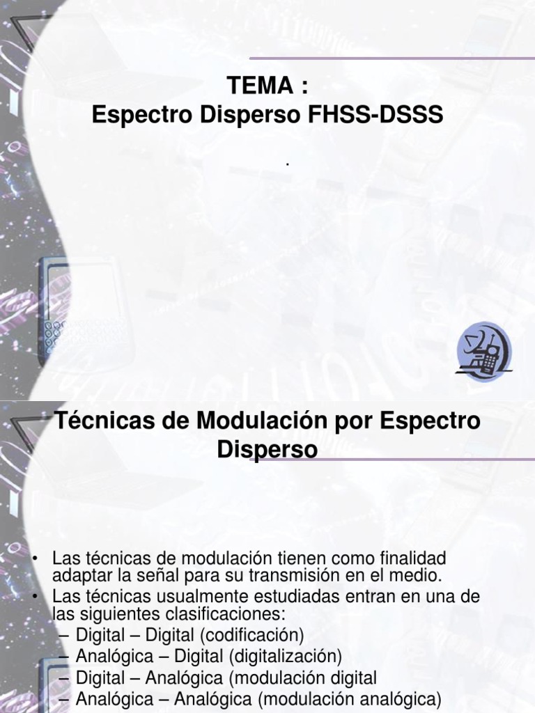 Dsss | PDF | Modulación | Señal analoga