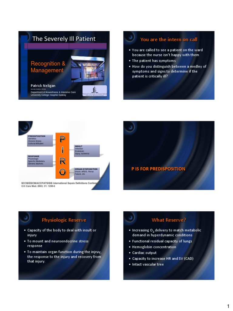 The Severely Ill Patient - September 2010 | PDF | Inflammation ...