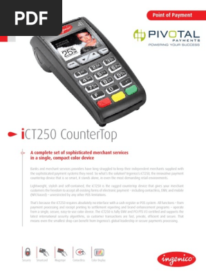Ingenico Ict220 Brochures