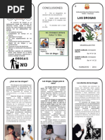Triptico de Alcoholismo y Drogadicción | PDF | Drogas | La dependencia de sustancias