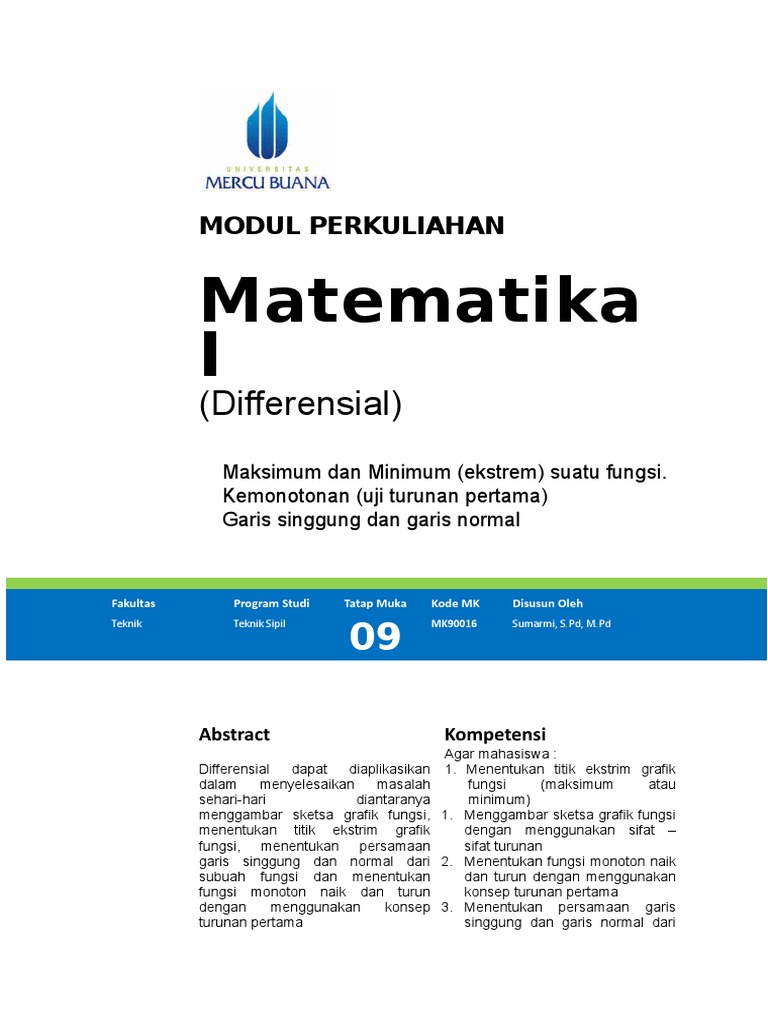 Modul - 8. MTK I | PDF